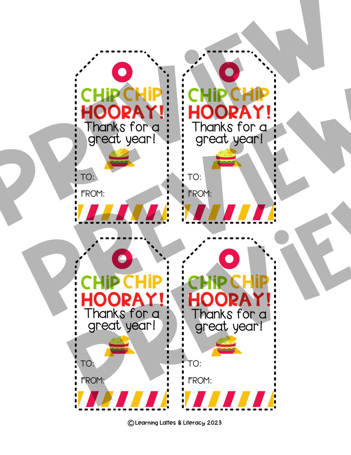 Teacher Appreciation Taco Gift Tags End of School Taco Bout A - Etsy