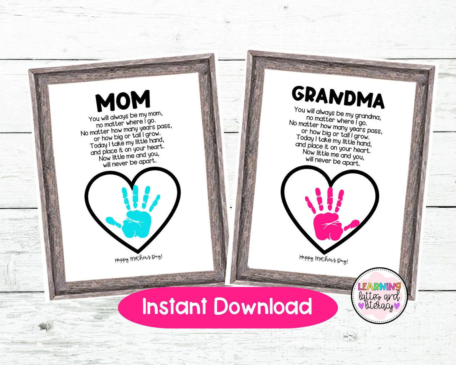 Mother's Day Handprint Craft & Poem Template Printable Mother's Day ...