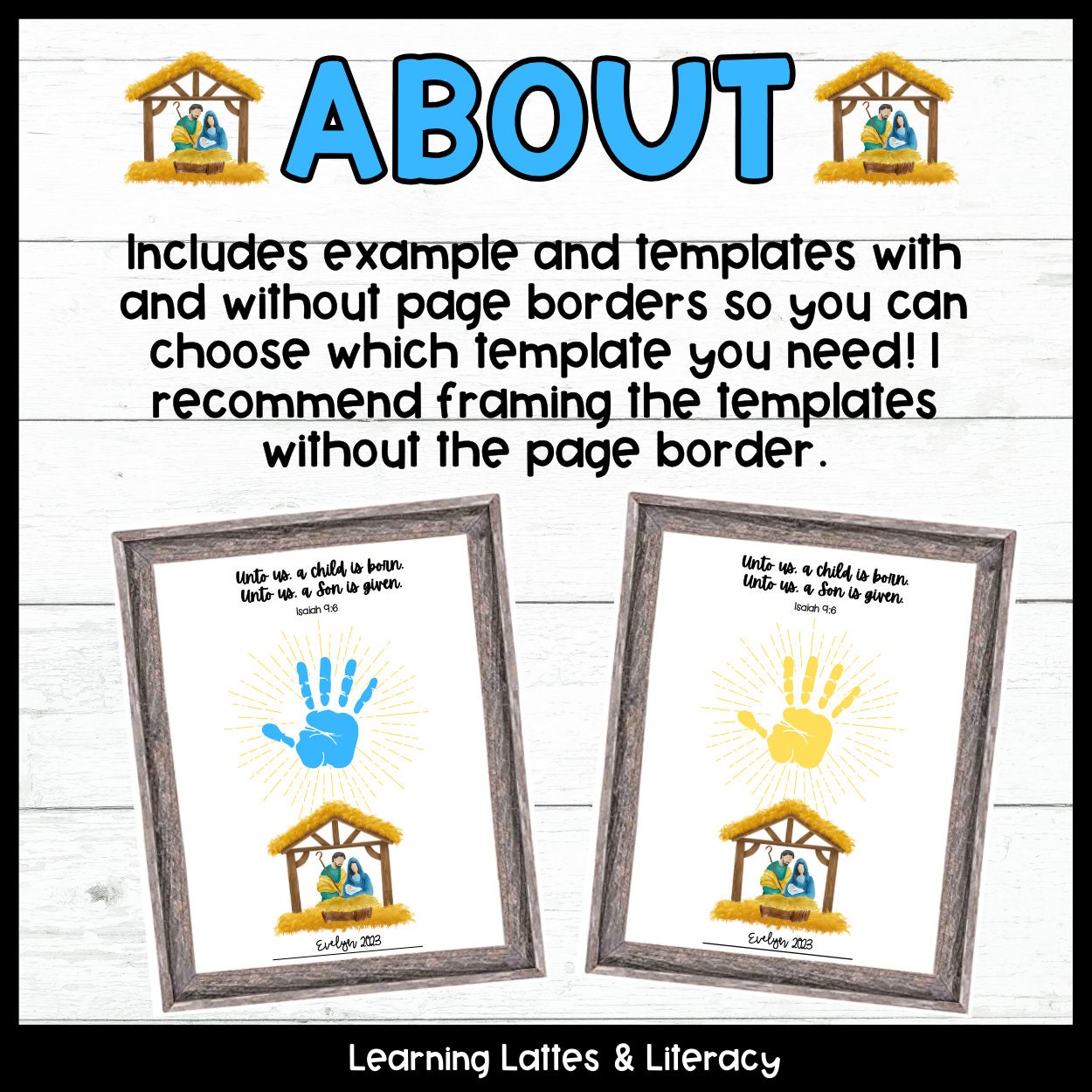 Christmas Nativity Handprint Craft Template Christmas Church Handprint ...