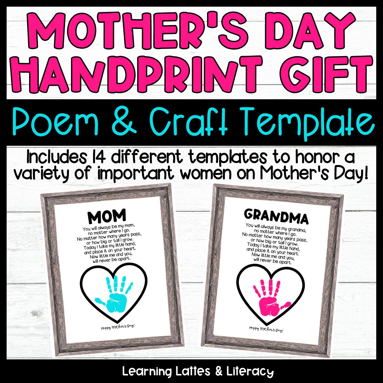 Mother's Day Handprint Craft & Poem Template Printable Mother's Day ...