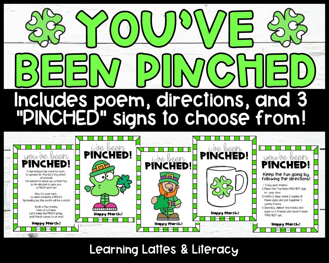 You've Been PINCHED Mugged Spring St. Patrick's Day March Staff Morale ...