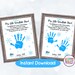 Snowflake Handprint Poem and Craft Template Winter Preschool ...
