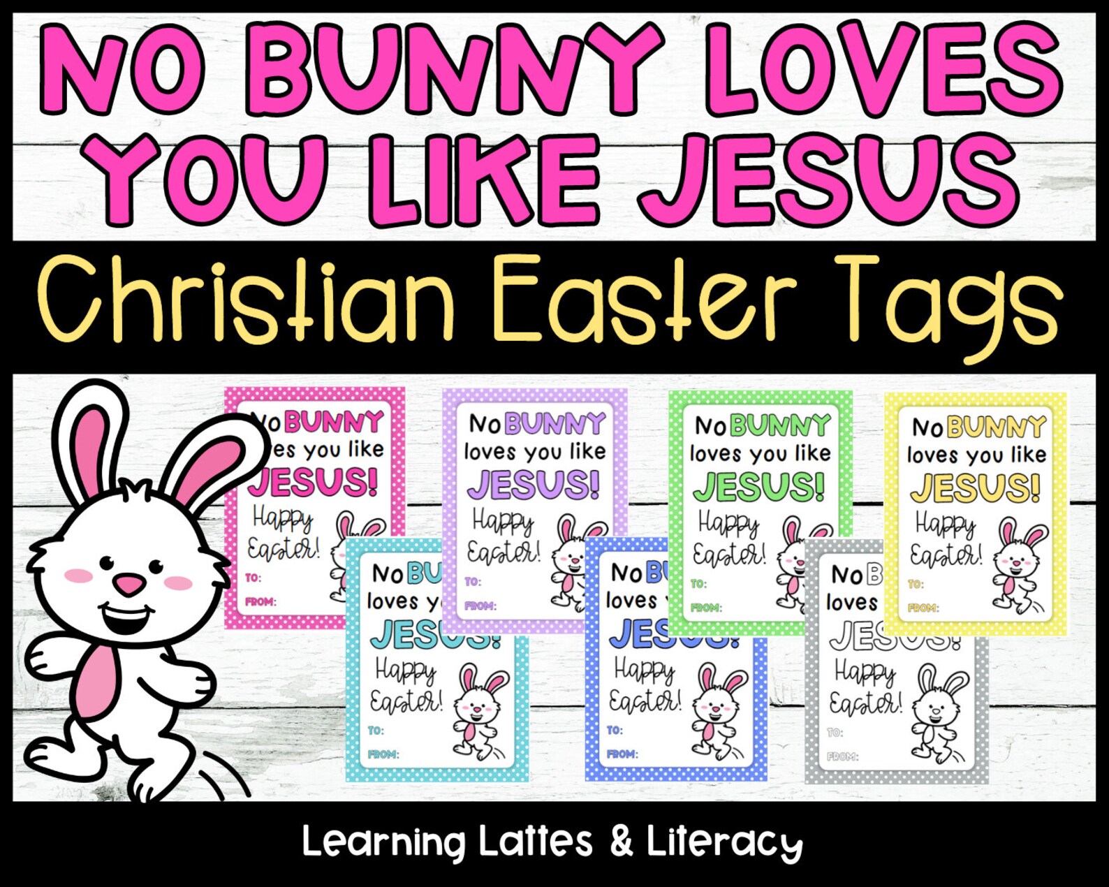 Christian Easter Gift Tags No Bunny Loves You Like Jesus - Etsy
