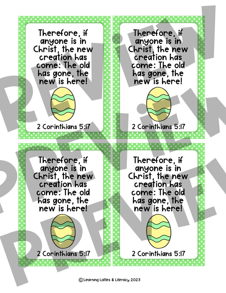 Christian Easter Gift Tags He is Risen Easter Egg Scripture Gift Tags ...