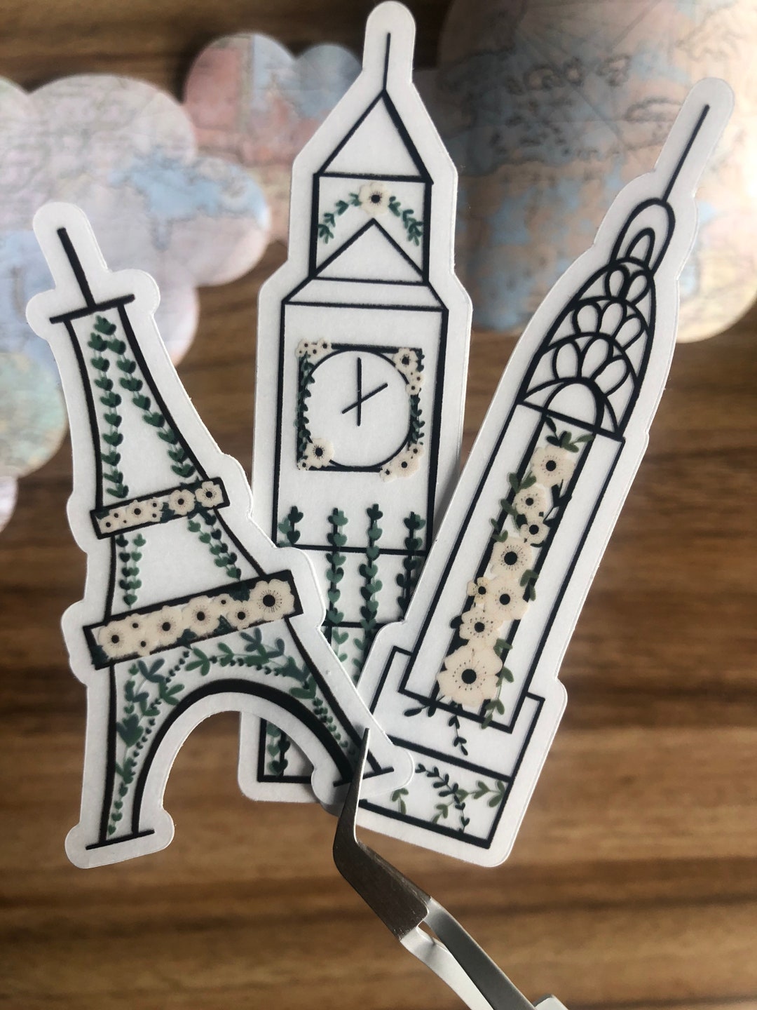 Wanderlust Collection| Eiffel Tower, Chrysler Building, Big Ben ...
