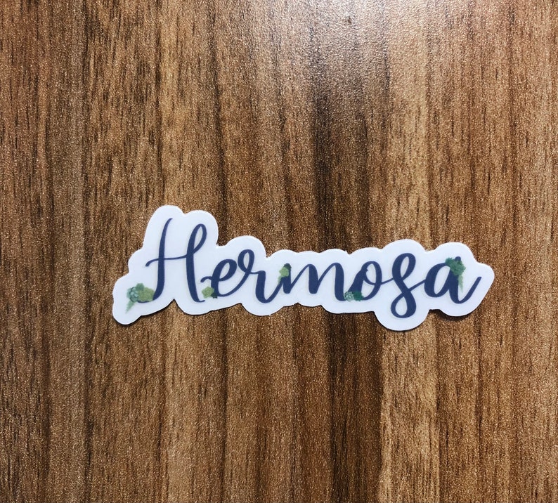 Hermosa Vinyl Sticker | Succulent Plant, Calligraphy Decal - Etsy