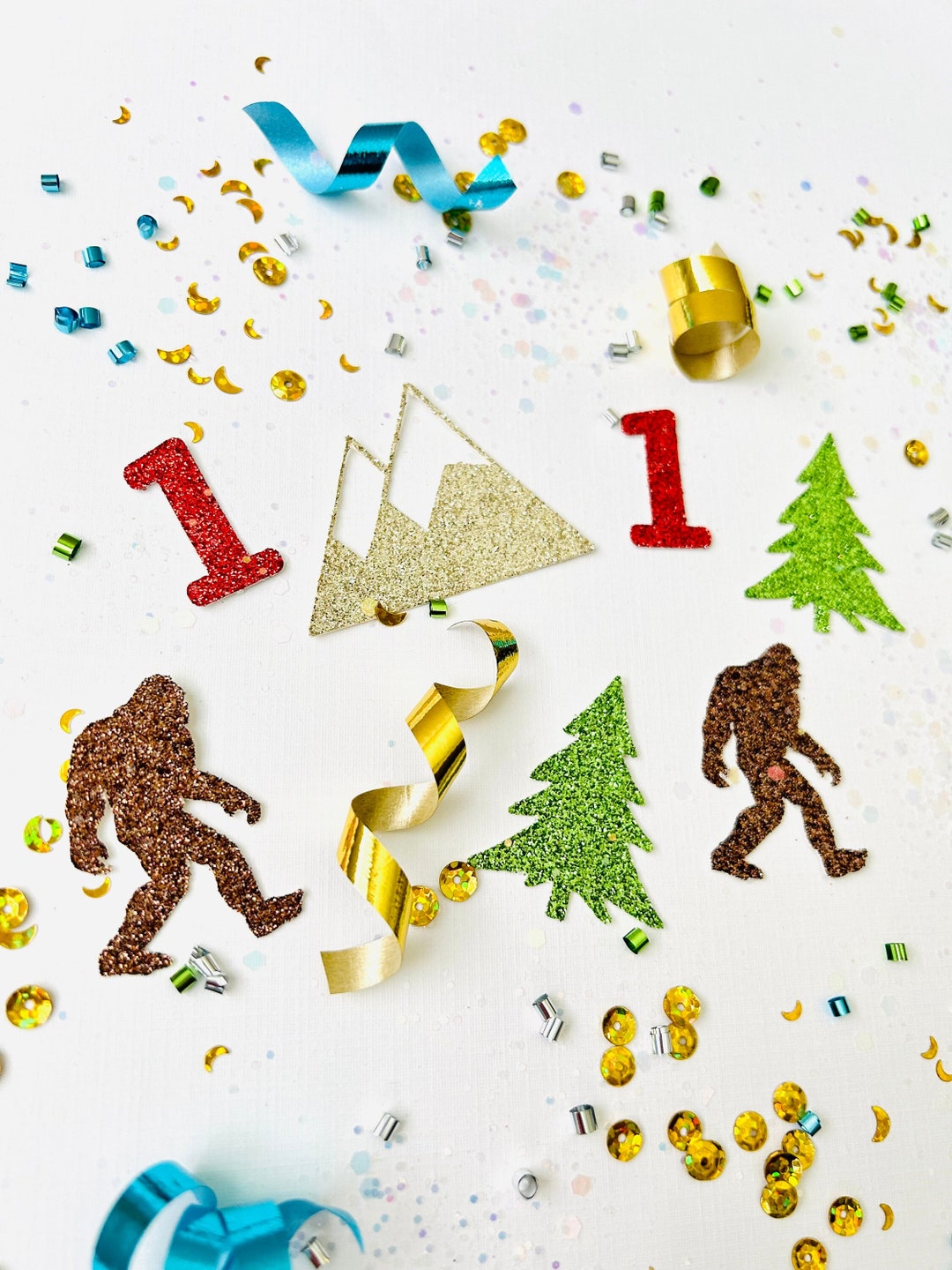 Sasquatch Party Table Confetti Sasquatch Party Decor Bigfoot Confetti ...