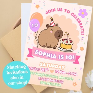 Capybara Cake Topper | Cute Capybara Cake Topper | Capybara Party ...