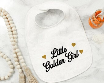 Gold Baby Bib | Etsy