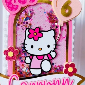 Pink Kitty Cake Shaker Cake Topper | Pink Kitty Cake Topper | Kawaii ...