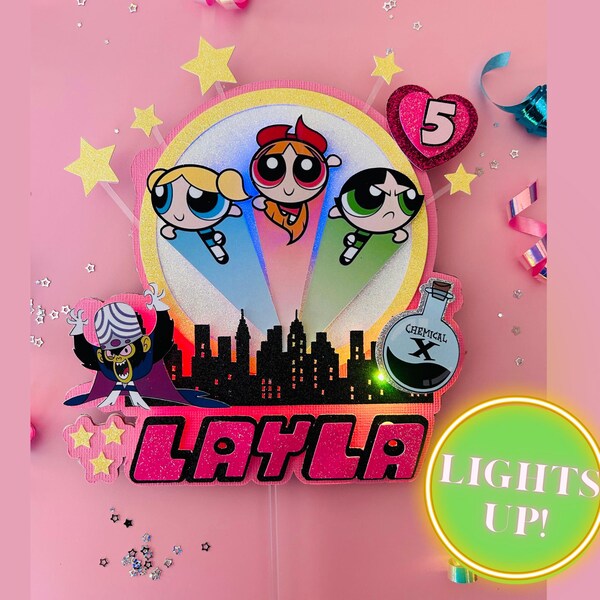 Light up Cake Topper - Etsy