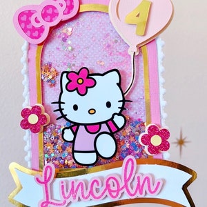 Pink Kitty Cake Shaker Cake Topper | Pink Kitty Cake Topper | Kawaii ...