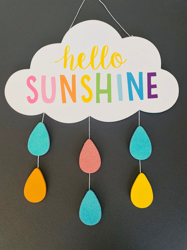 Hola Sunshine Nursery Hola Sunshine Baby Decor Rainbow Baby | Etsy