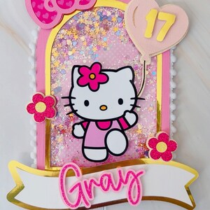 Pink Kitty Cake Shaker Cake Topper | Pink Kitty Cake Topper | Kawaii ...