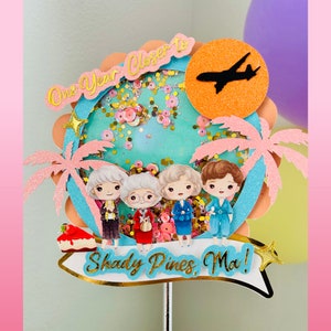 Golden Girl Cake Topper | Golden Girl Birthday | Gold Shaker Cake ...