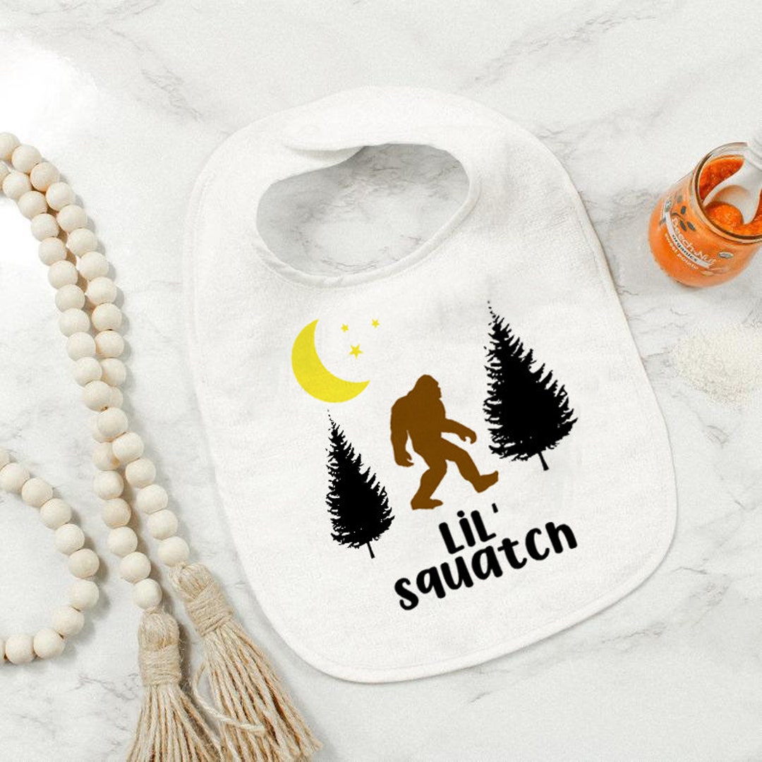 Bigfoot Baby Bib, Lil Squatch, Sasquatch Baby, Sasquatch Baby Bib ...