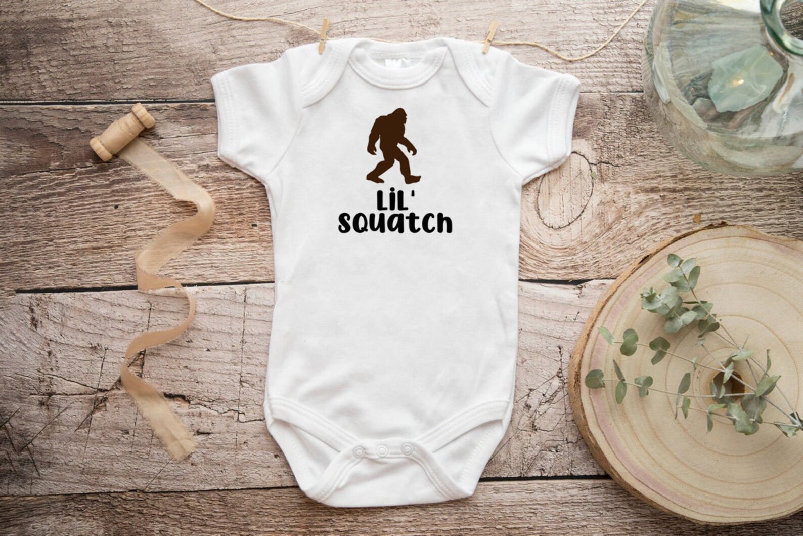Lil Squatch Sasquatch Baby Bigfoot Baby Bigfoot Onesie | Etsy