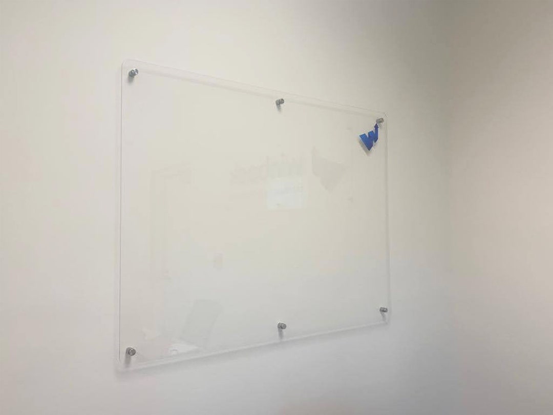 Blank Acrylic Writing Board With Standoffs Wall Office Board Goal Habit ...