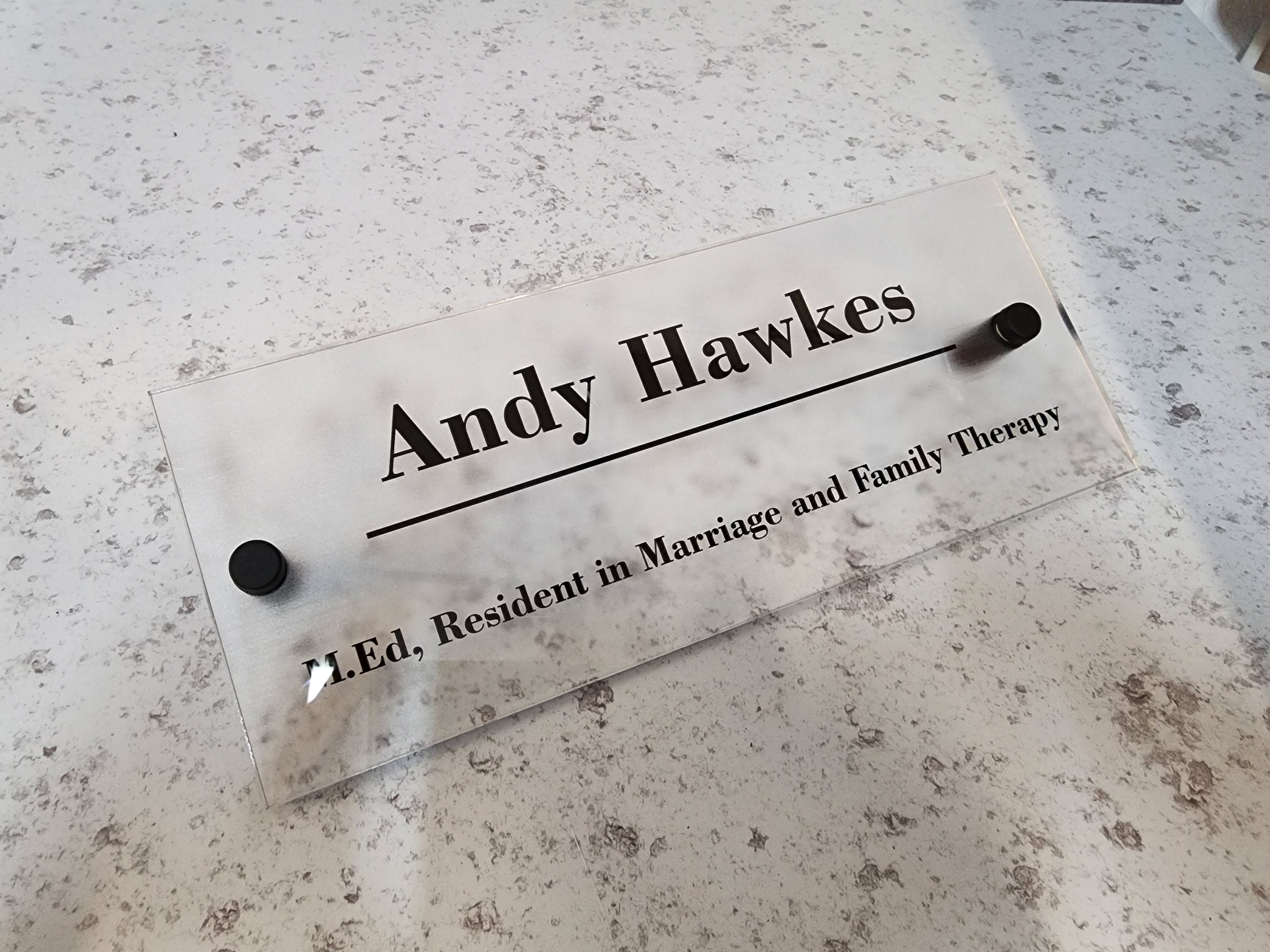 Andy Name Plate
