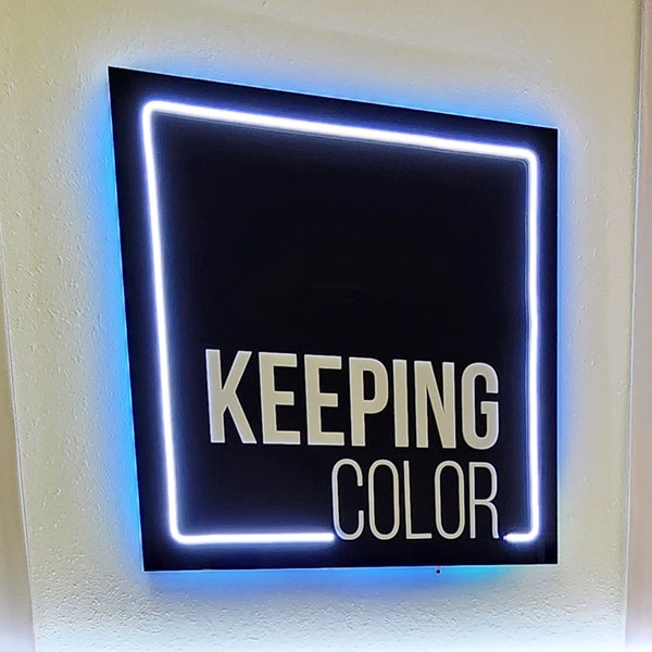 Backlight Logo Sign - Etsy