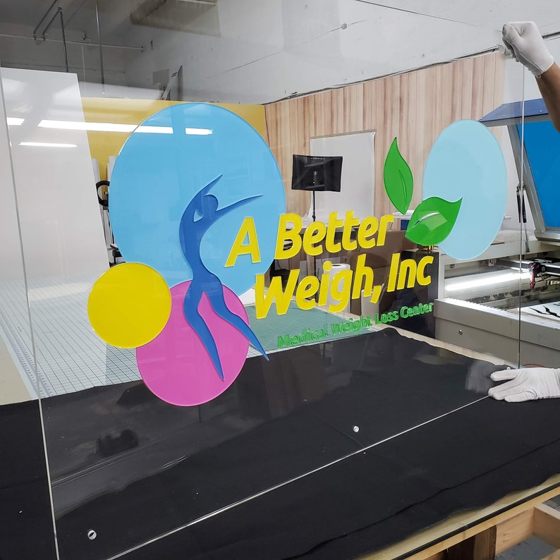 Custom 3D Sign Acrylic 3D Logo Large Acrylic Dimensional - Etsy