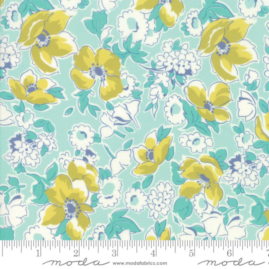 Flour Garden Quilt Fabric Moda Fabrics. Continuous Cuts. - Etsy