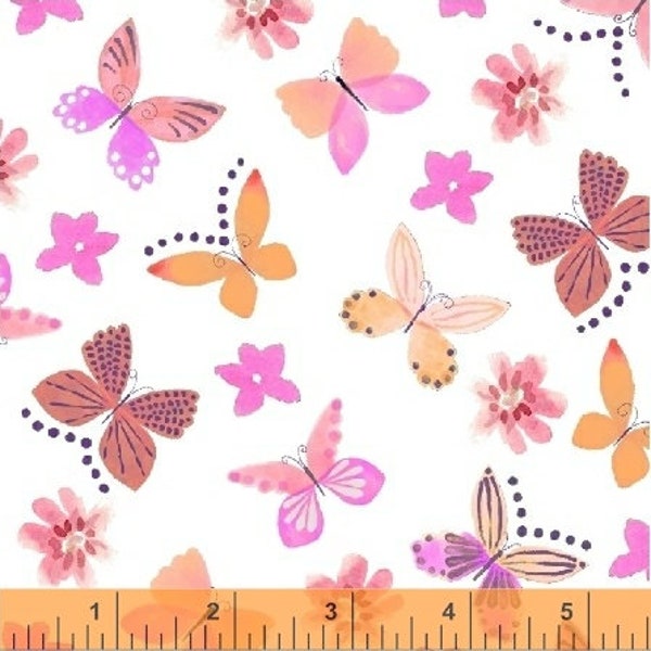 Windham Painted Wings Fabric - Etsy