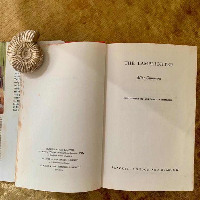 The Lamplighter by Miss Cummins - Vintage 1950s Childrens Book With ...