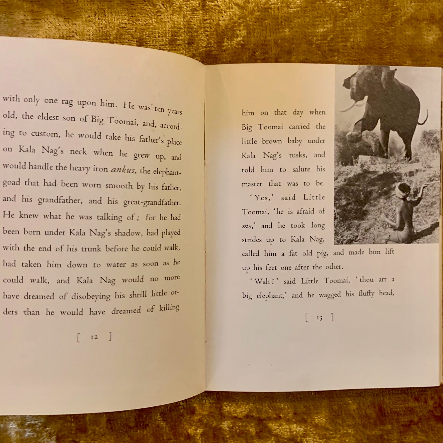 Toomai of the Elephants by Rudyard Kipling 1st Edition 1937 Photgraphs ...