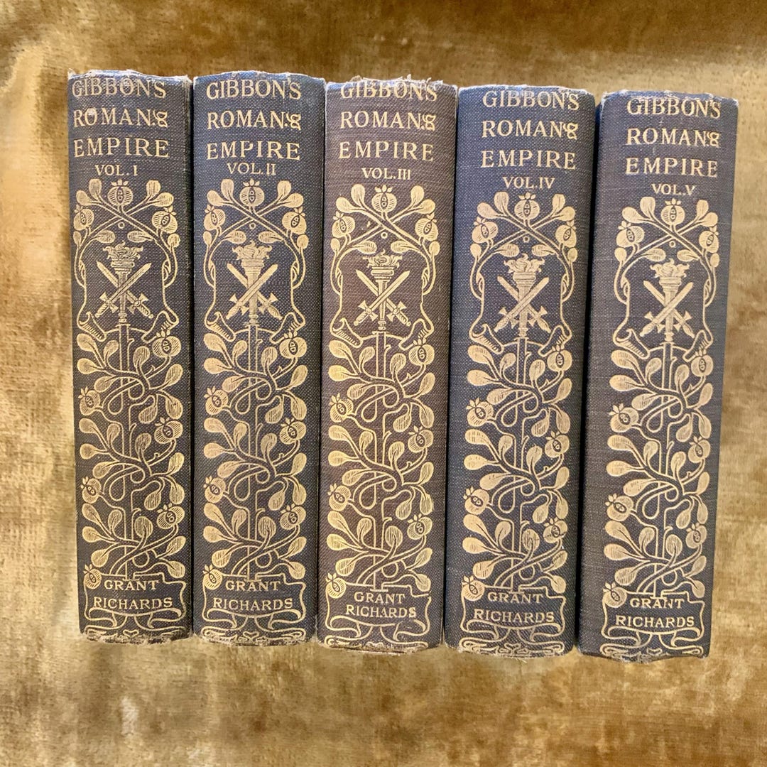 A Complete Five Volume Antique Set Gibbon's the Roman Empire 1903 - Etsy