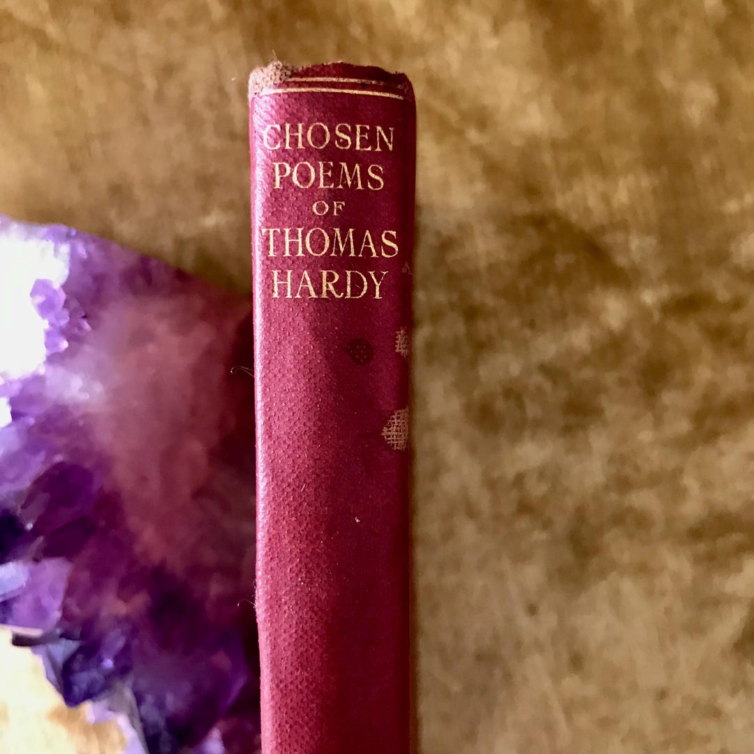 An Antique Book of Poetry 'chosen Poems' by Thomas Hardy, 1929 - Etsy