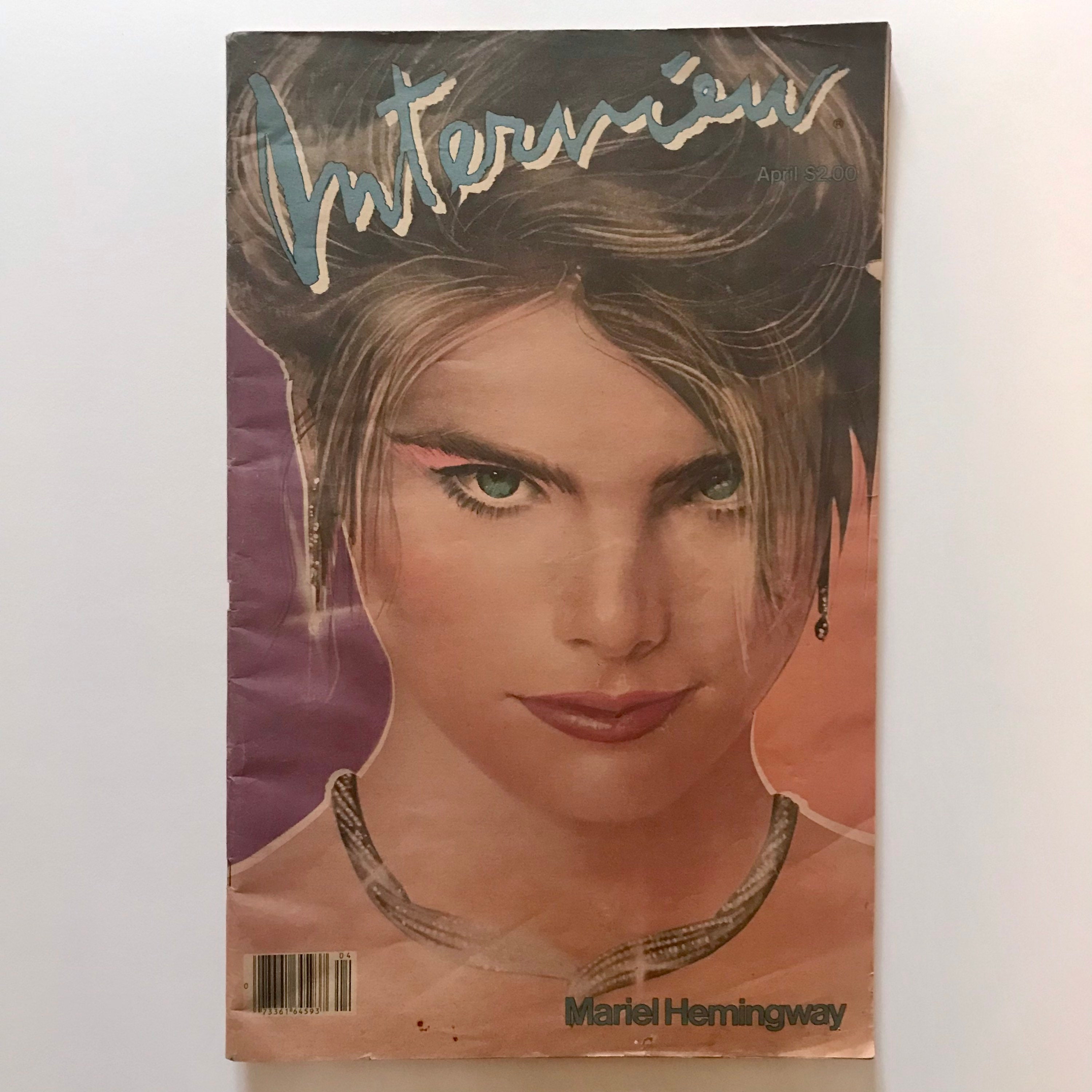 Andy Warhols Interview Magazine April 1982 Mariel Hemingway - Etsy