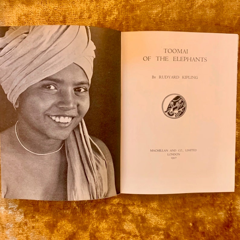 Toomai of the Elephants by Rudyard Kipling 1st Edition 1937 Photgraphs ...