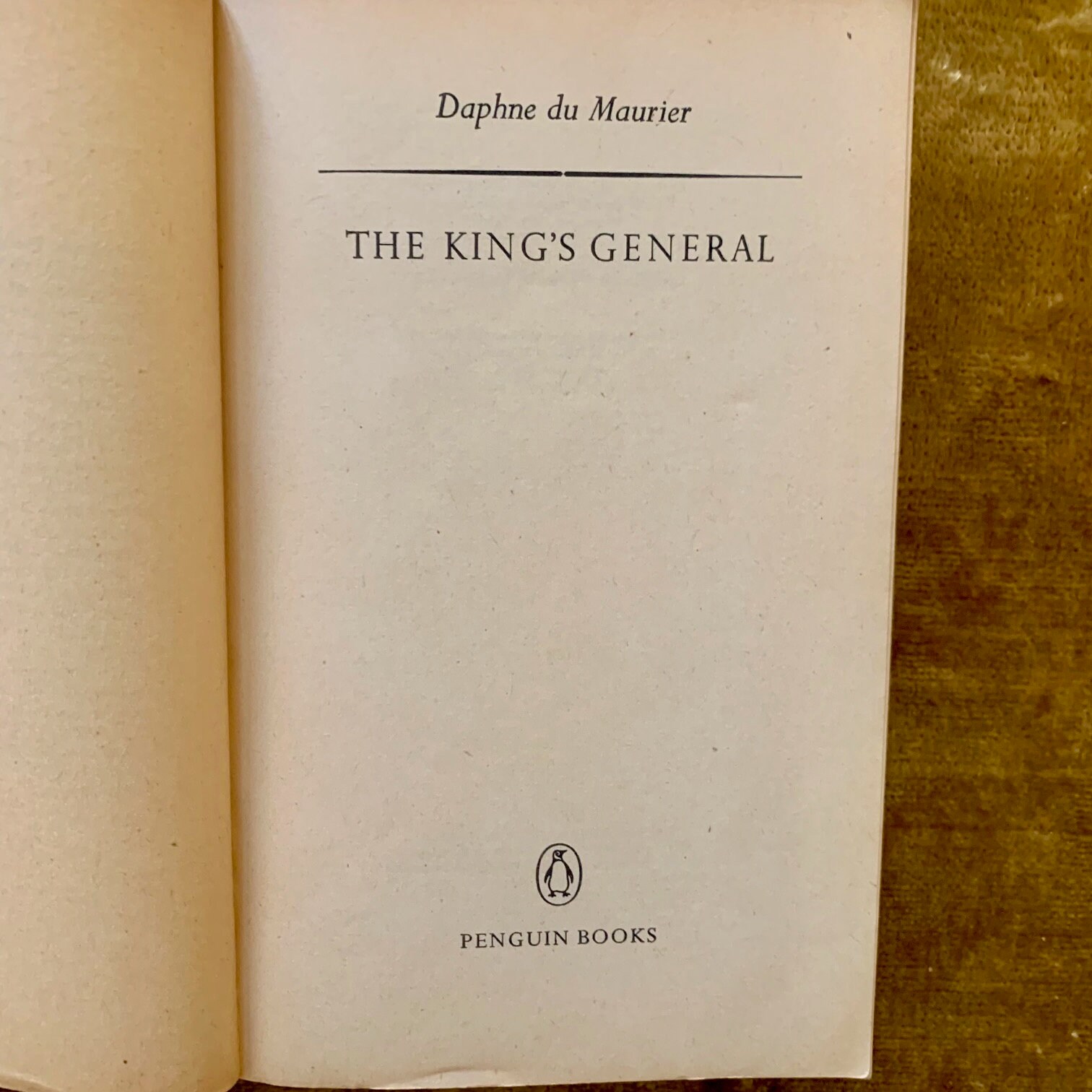 The Kings General by Daphne Du Maurier a Vintage Penguin - Etsy