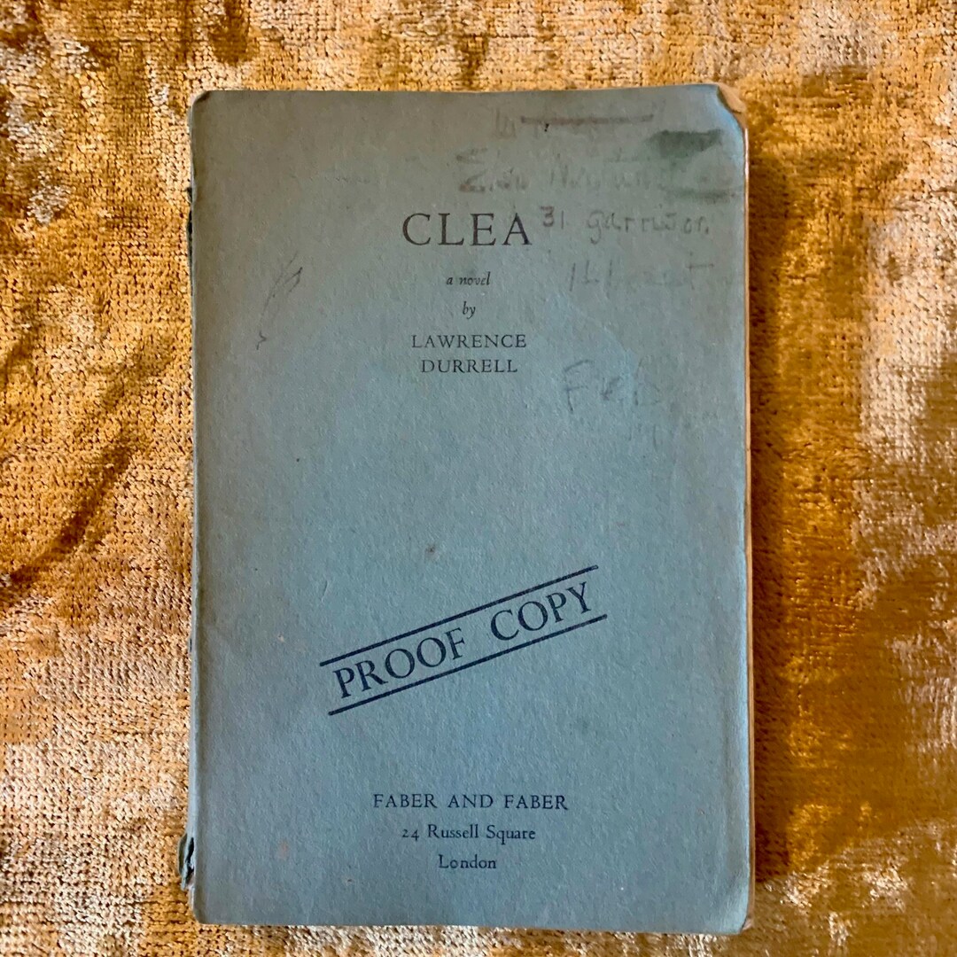 Proof Copy 1959 'clea' by Lawrence Durrell - Etsy