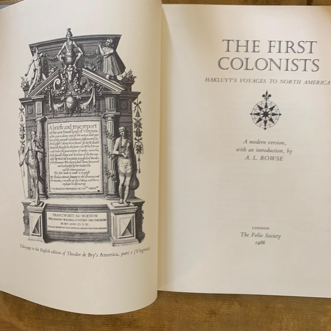 The First Colonists, a Folio Society First Edition 1986 - Etsy