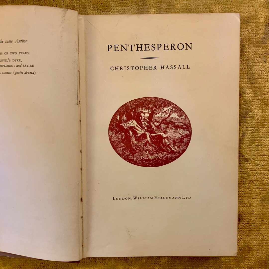 First Edition Poems in Hardback - Penthesperon by Christopher Hassall ...
