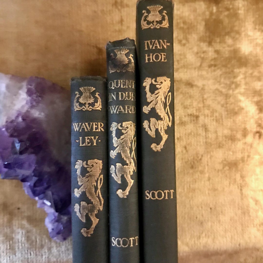 A Trio of Antique Hardback Edwardian Books by Sir Walter Scott - Etsy