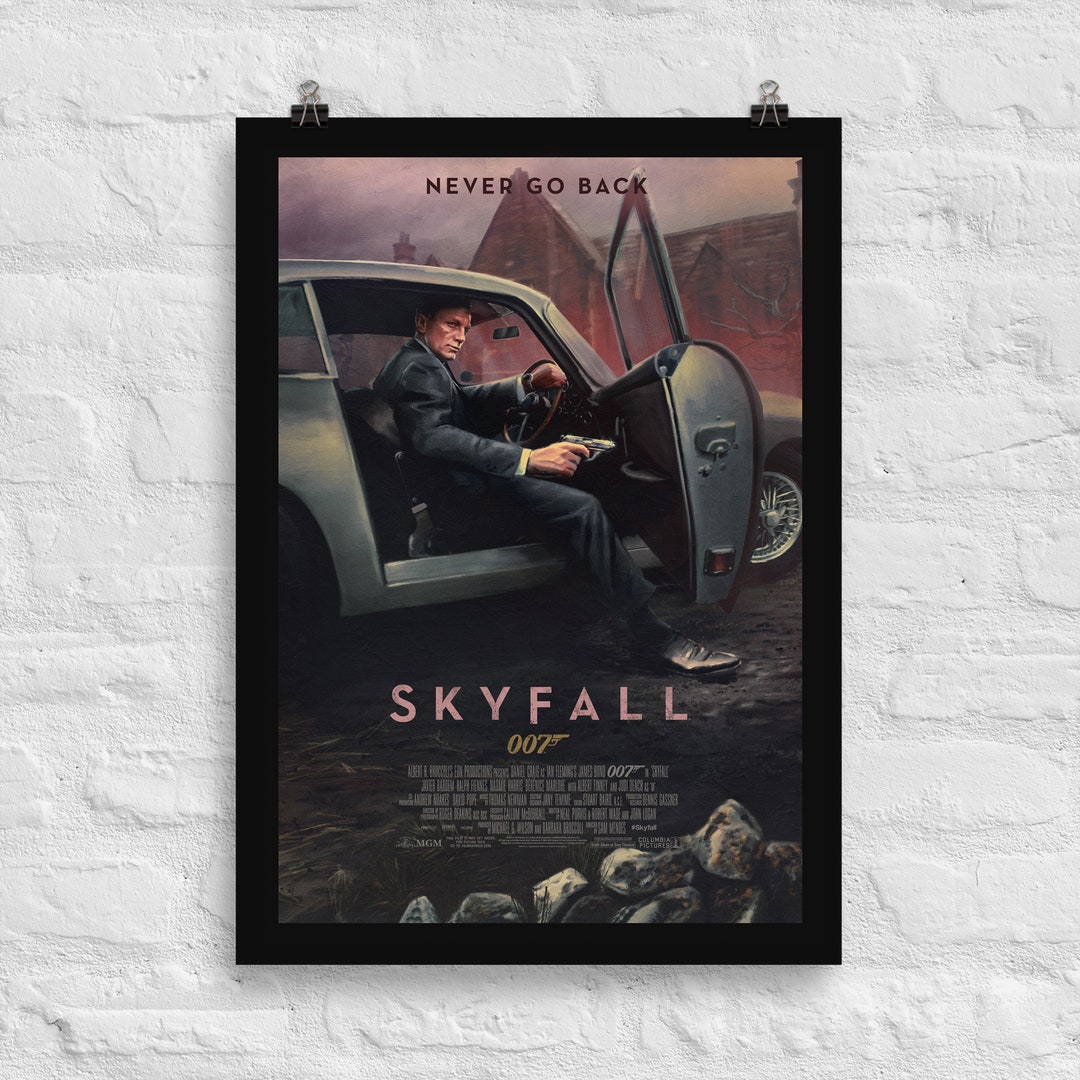 James Bond Poster Skyfall Poster Wall Art Movie Poster - Etsy
