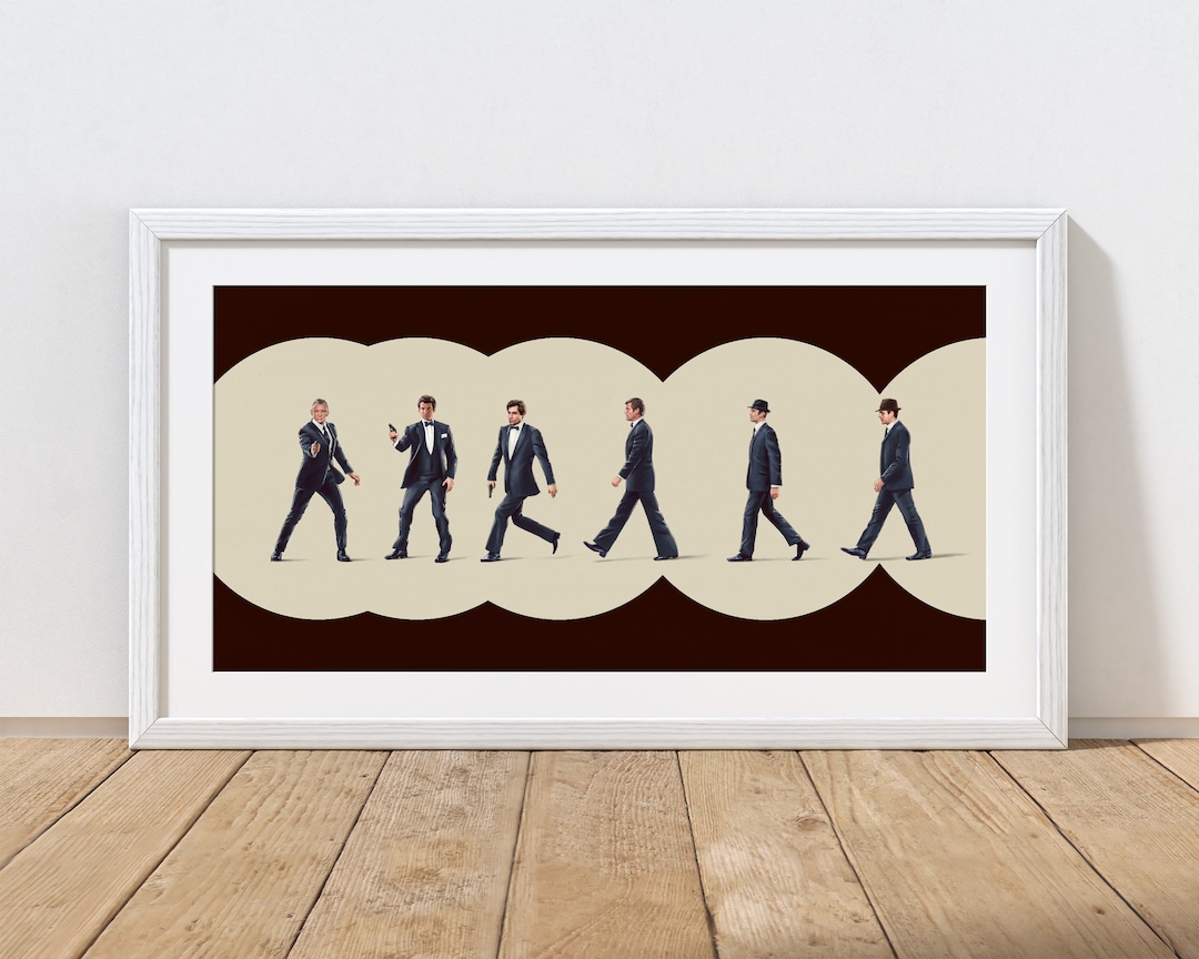 James Bond 007 Gunbarrels Painted Movie Poster Premium Giclée Art Print ...