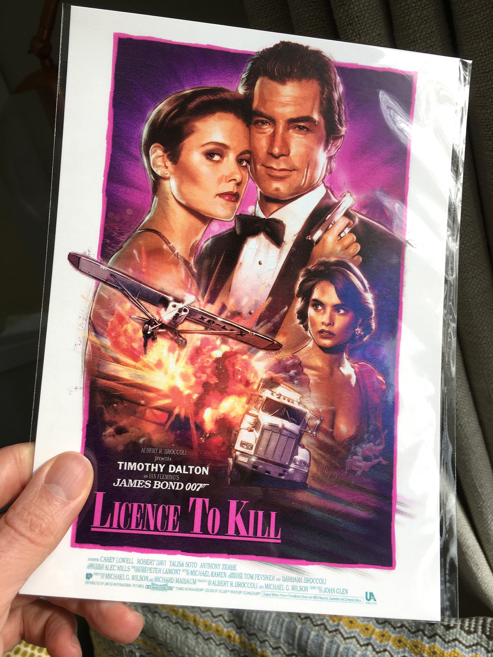 Licence to Kill A5 James Bond 007 Movie Poster Art Card - Etsy