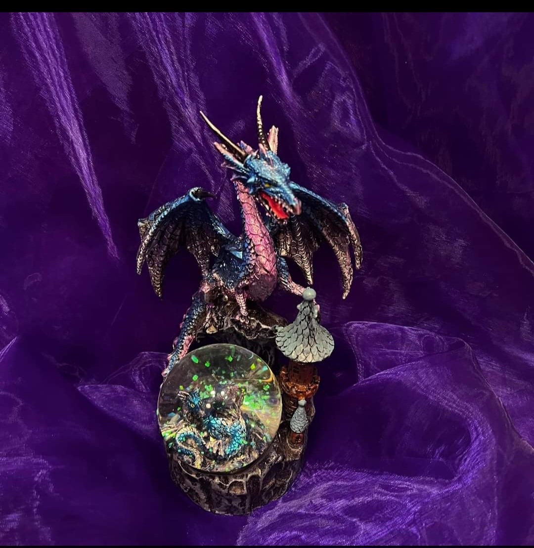 Blue Dragon Snow Globe. - Etsy