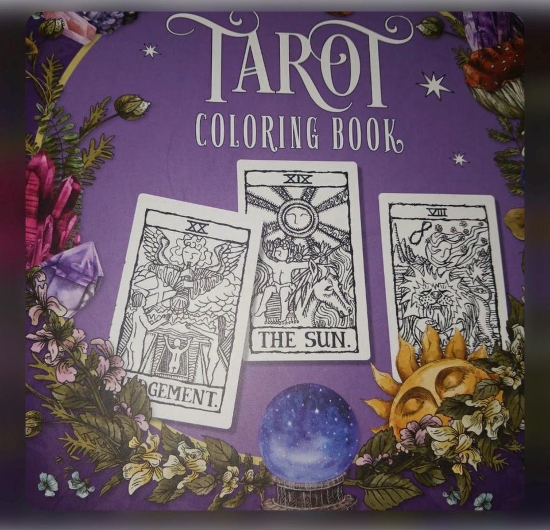 Tarot Colouring Book - Etsy