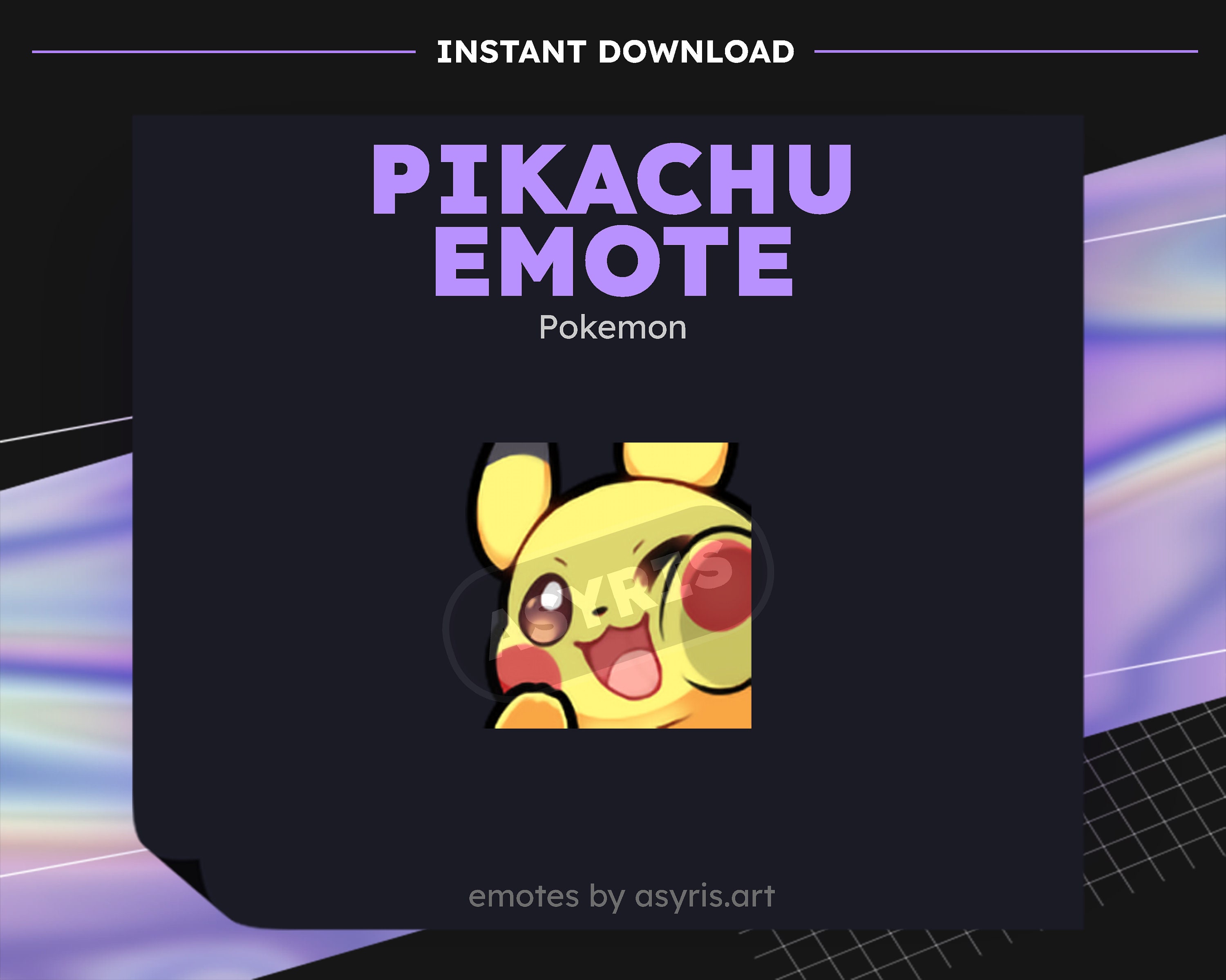 Pokemon Pikachu squish Emote for - Etsy