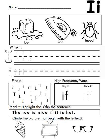 Alphabet Worksheet Packet - Letters A to Z - Etsy