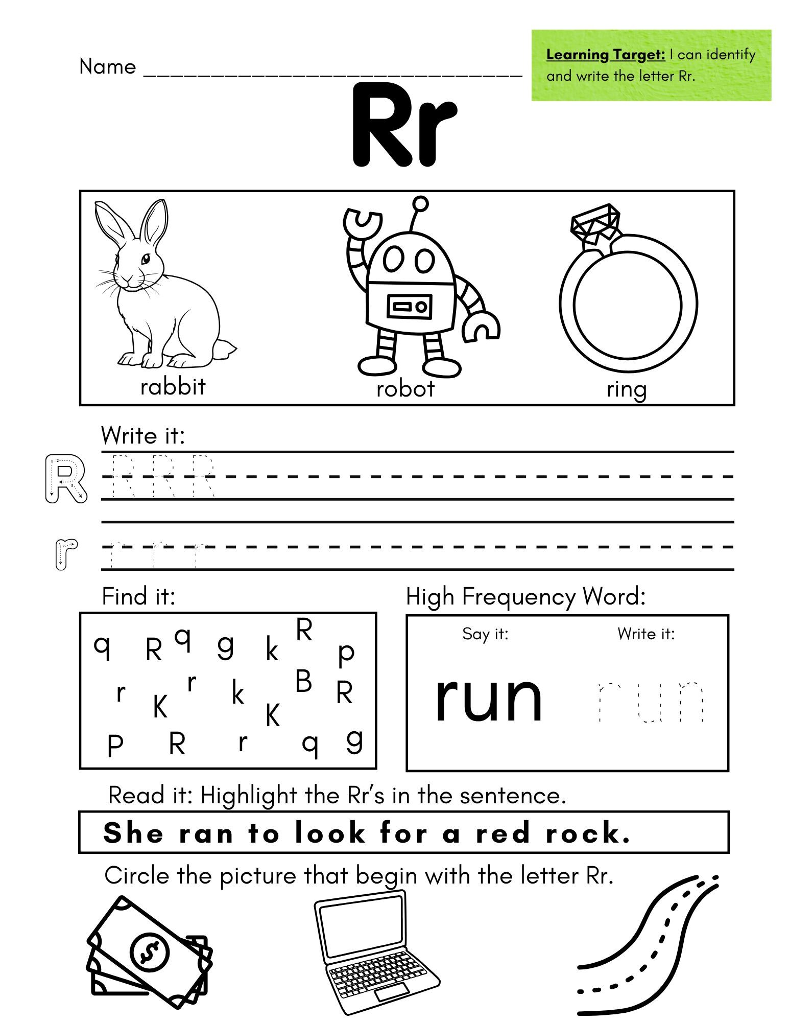 Alphabet Worksheet Packet - Letters A to Z - Etsy