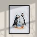Giclée Fine Art Print Puffin Puffins Bird Painting Watercolor Museum ...