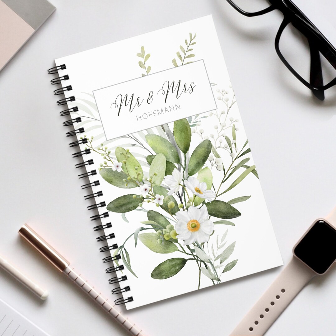 Hochzeitsgeschenk Brautpaar Geschenk Gästebuch Personalisiert Hochzeits ...