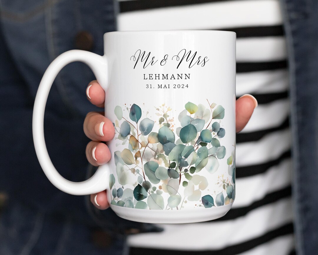 Wedding Gift Bride and Groom Gift Mug Personalized Couple Name Mug ...