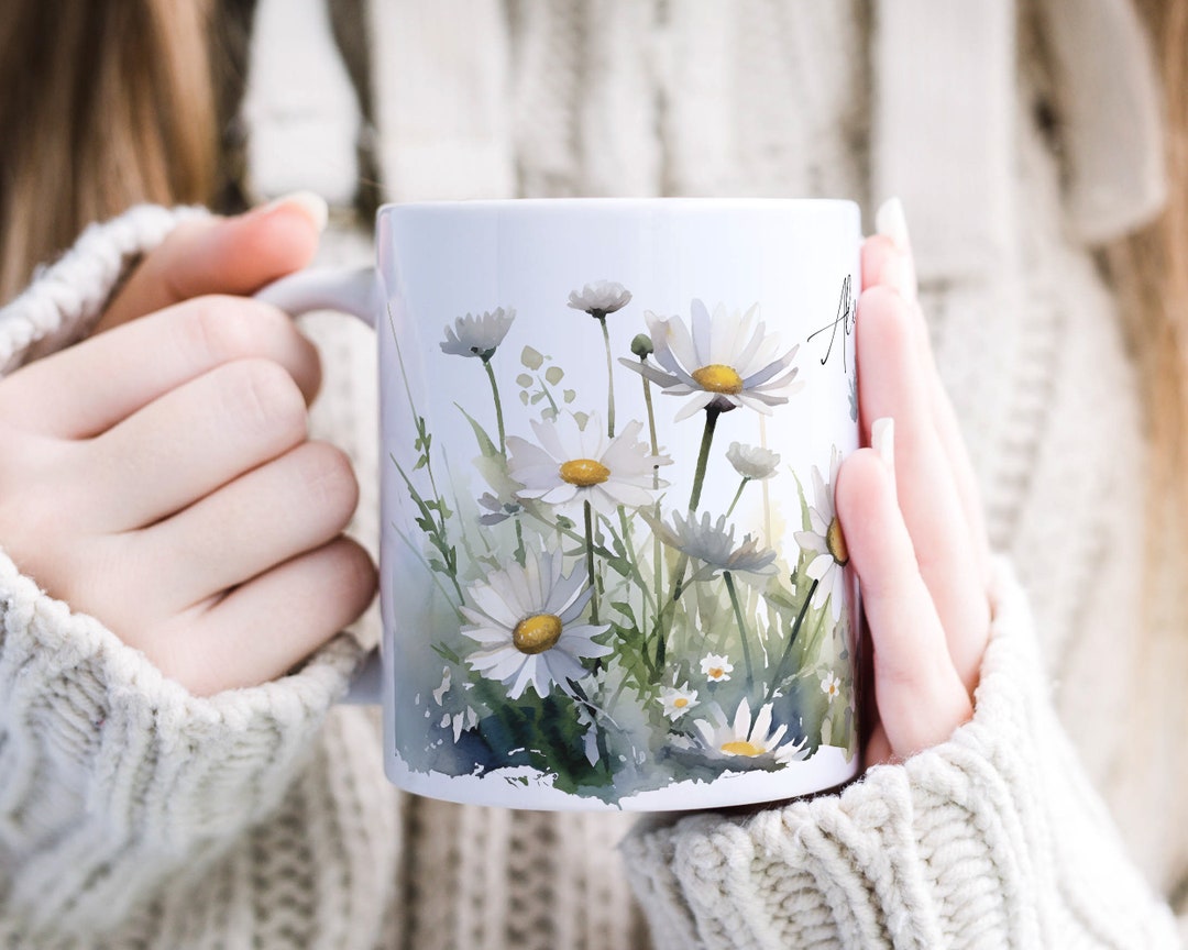 Tasse Personalisiert Mit Name Personalisierte Tasse Gänseblümchen ...